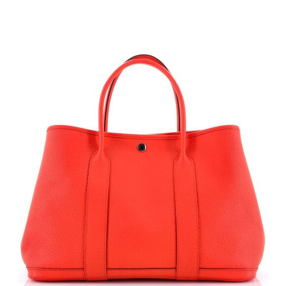 Hermes | Bags | Hermes Garden Party Tote Leather 36 Orange | Poshmark